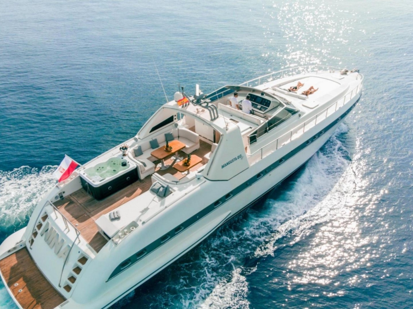 Verhuur van Jacht Mangusta 80 open Puerto Banús (Mangusta 80 NINA ...